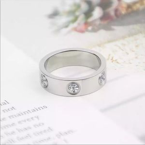 Jewelry | New Luxury Shiny Rotating Circle Crystal Ring Stainless Steel ...
